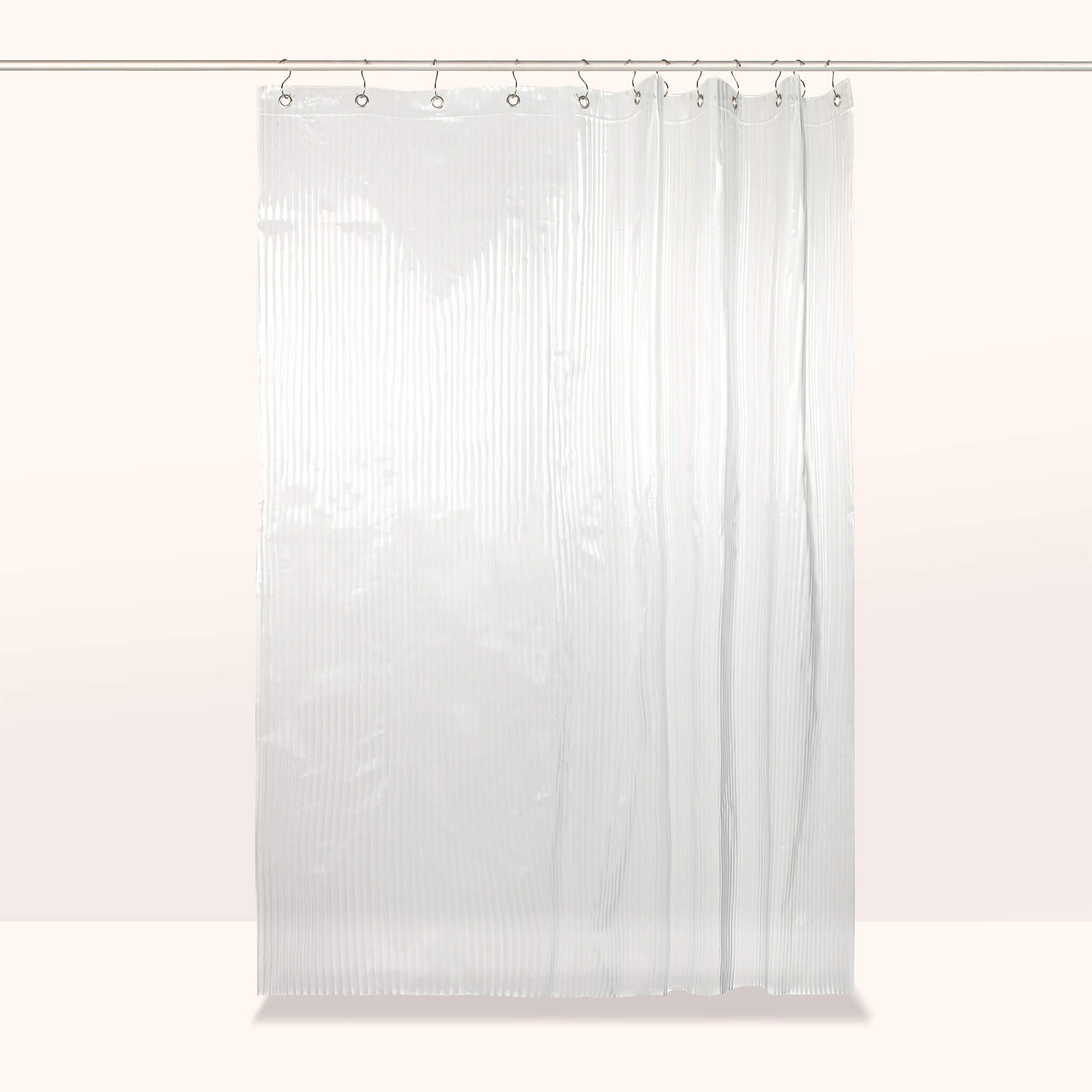 Fluted Shower Curtain Clear - sproos!