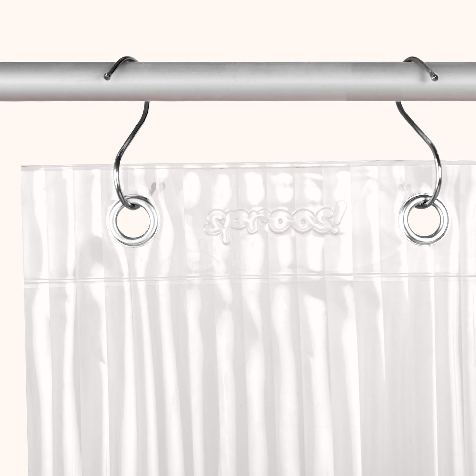 Fluted Shower Curtain Clear - sproos!