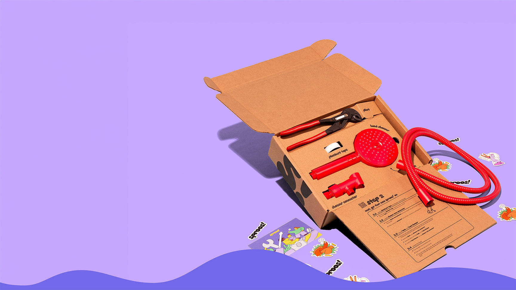 sproos! the shower brand for renters and DIYers