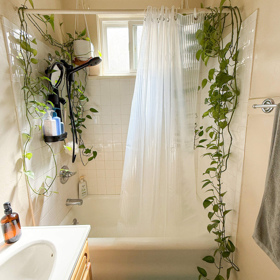 Fluted Shower Curtain Clear – sproos!